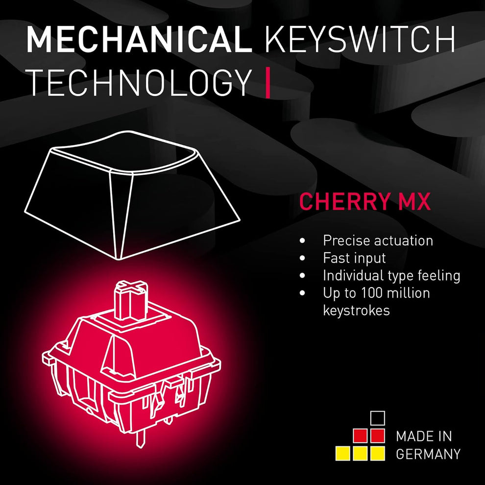 Cherry MX 3.0S Wireless Mechanical Gaming Keyboard White Cherry MX Red Switches – UK Surplus Central